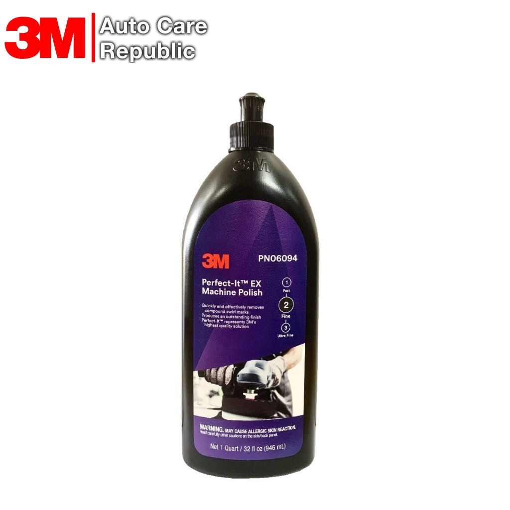 3M 06094/06064 Perfect-It Machine Polish 6094/6064 น้ำยาขัดละเอียด #2 ชนิดลบรอยขนแมวและชักเงา ...