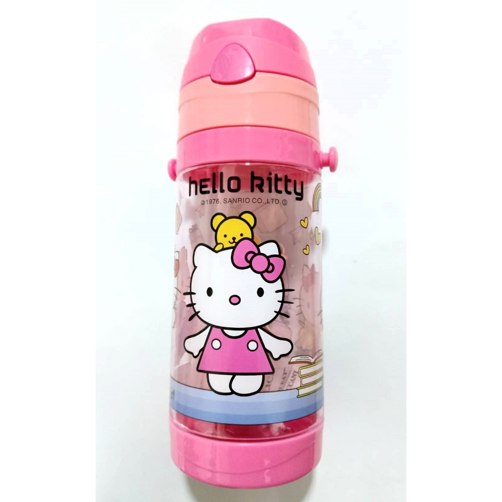 ขวดน้ำเด็กไปโรงเรียน ลายการ์ตูน พร้อมสายสะพาย หลอดเด้ง รุ่น T7006 500 ml (พร้อมส่งในไทย ...