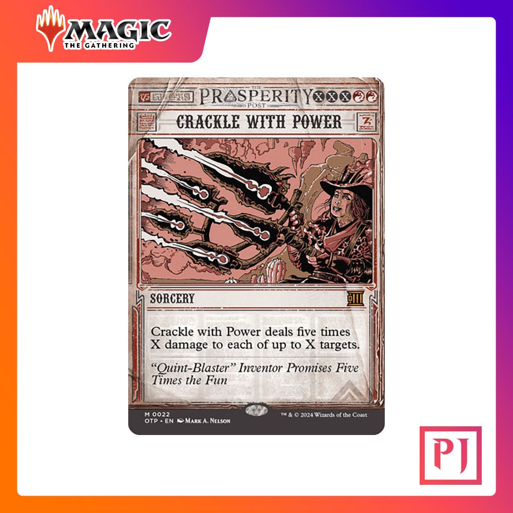 [MTG] Crackle with Power [OTP] [RED] [MYTHIC] [NORMAL] [ENG] (การ์ดเม ...