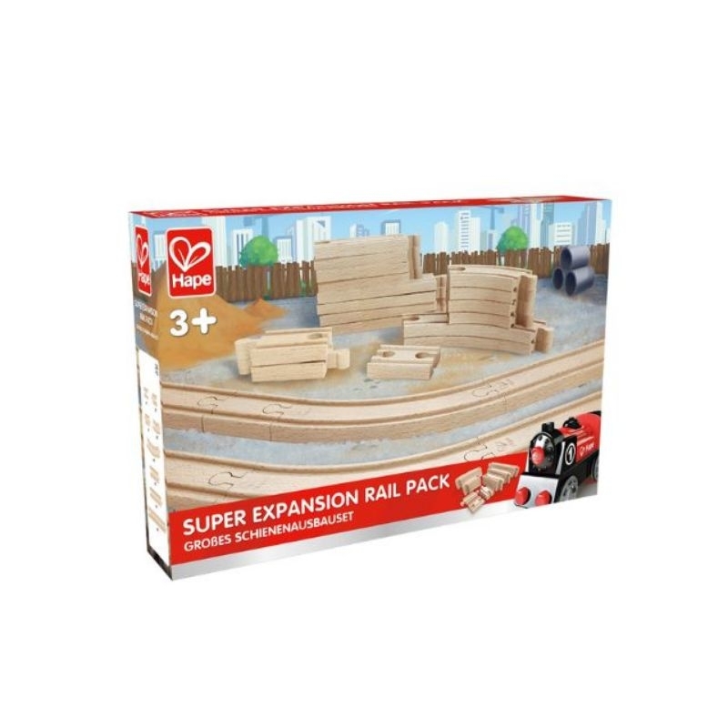 Hape - รางรถไฟ Super Expansion Rail Pack - รางรถไฟ - รางไม้ - จำนวน 24 ชิ้น - E3707 | Shopee ...