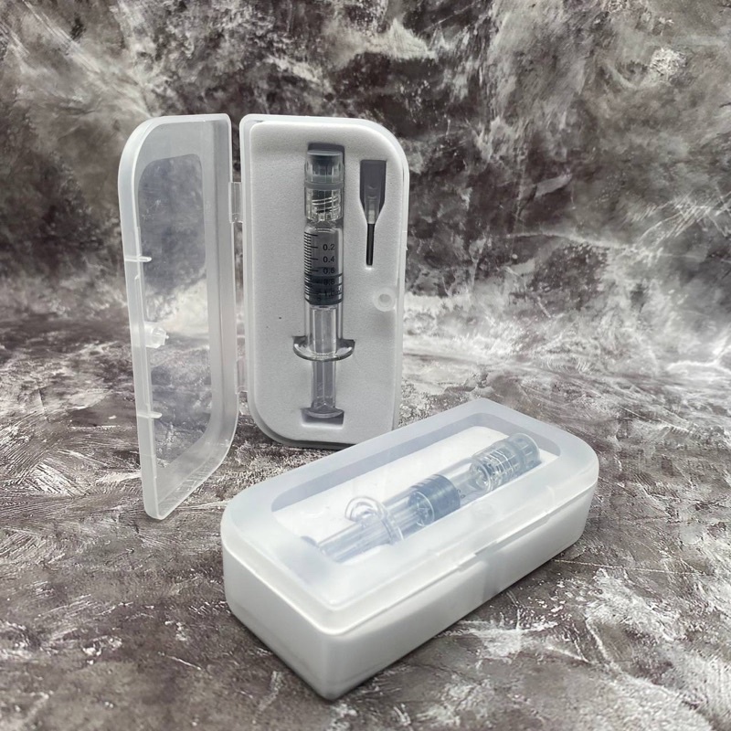Dab Syringe: Oil and Distillate Glass Syringe Packaging 1 ml with ...