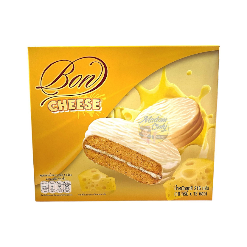 เค้ก BON CHEESE 216 กรัม 1 กล่อง 12 ซอง | Shopee Thailand