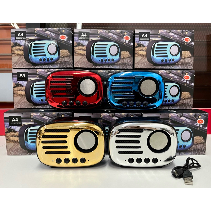 SALE!! ลำโพงบลูทูธ A4Tech Portable Wireless Speaker พร้อมสายชาร์จ ...