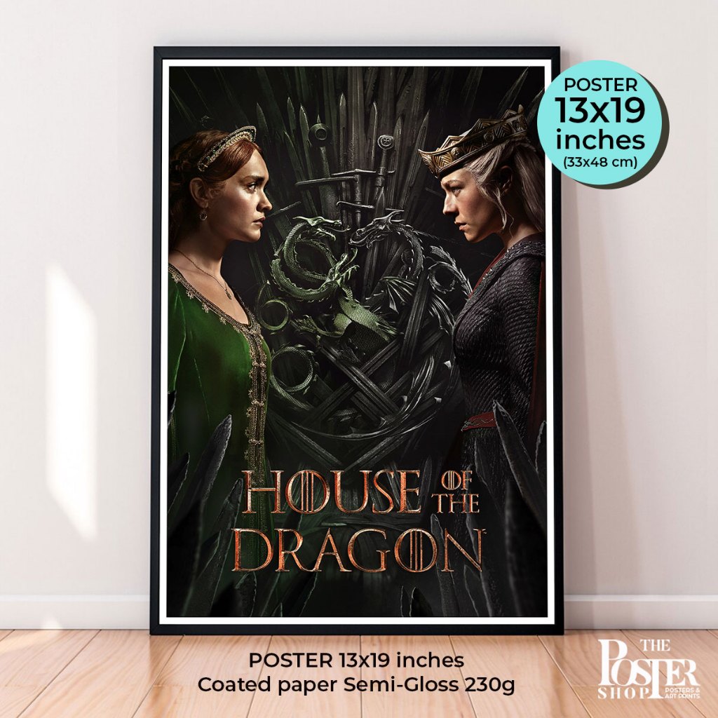 House of the Dragon SS2 Poster โปสเตอร์ซีรีย์แห่งปี ศึกสายเลือดมังกร โปสเตอร์ภาพขนาด 13x19 ...