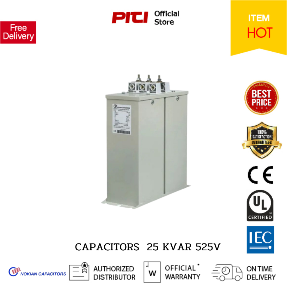 NOKIAN CAPACITORS 25 KVAR 525V | Shopee Thailand