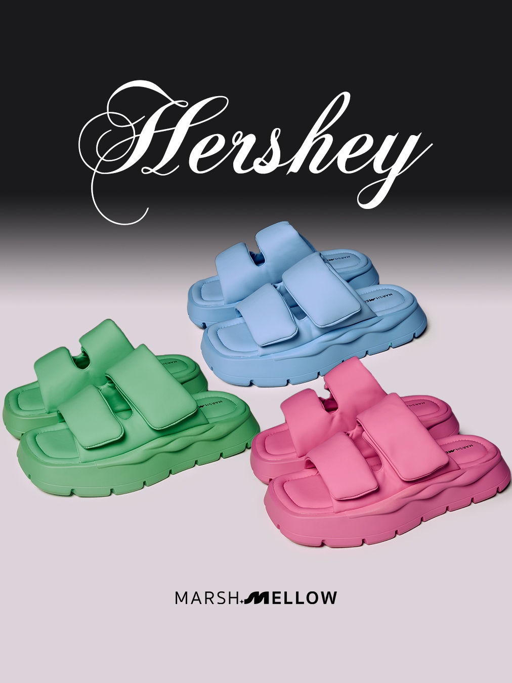 (ลด 45 บาท Code: MARSH10) HERSHEY new color เสริมส้น 1.5 นิ้ว หน้าเท้า ...