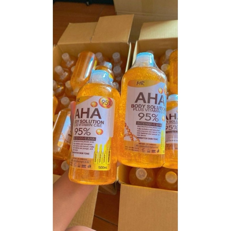 1แถม1AHA BODY SOLUTION PLUS Vitamin C&E 95%AHA 95% ตัวดัง สูตรเข้มข้น | Shopee Thailand