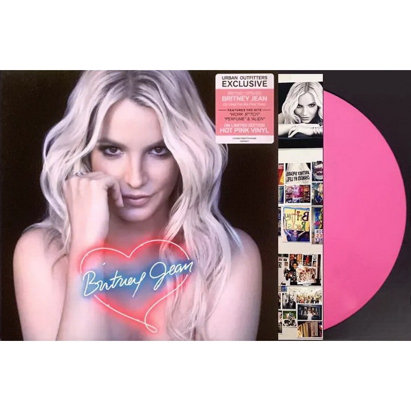 SEALED แผ่นเสียง Britney Spears อัลบัม Britney Jean (USA Hot Pink Vinyl ...