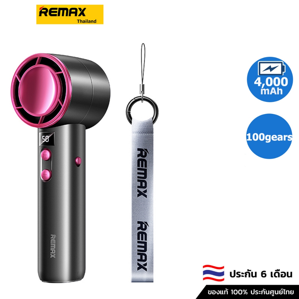 Remax ความเร็วสูง 4000mAh Handheld Fan จอแสดงผลแบบดิจิตอลแบบฉลาด F32 ...