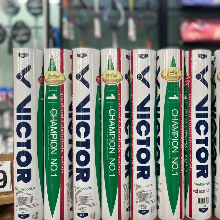 ลูกแบดมินตัน VICTOR รุ่น CHAMPION NO.1 (มีแถบแดง) ลิขสิทธิ์แท้ 💯 💯 ...
