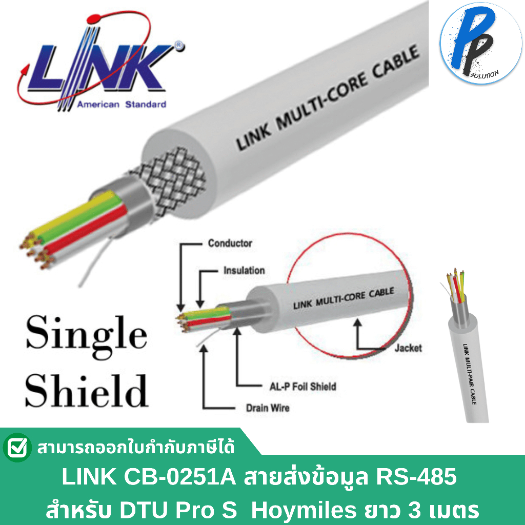 LINK CB-0251A สายส่งข้อมูล RS-485 สำหรับ DTU Pro S Hoymiles ยาว 3 เมตร | Shopee Thailand