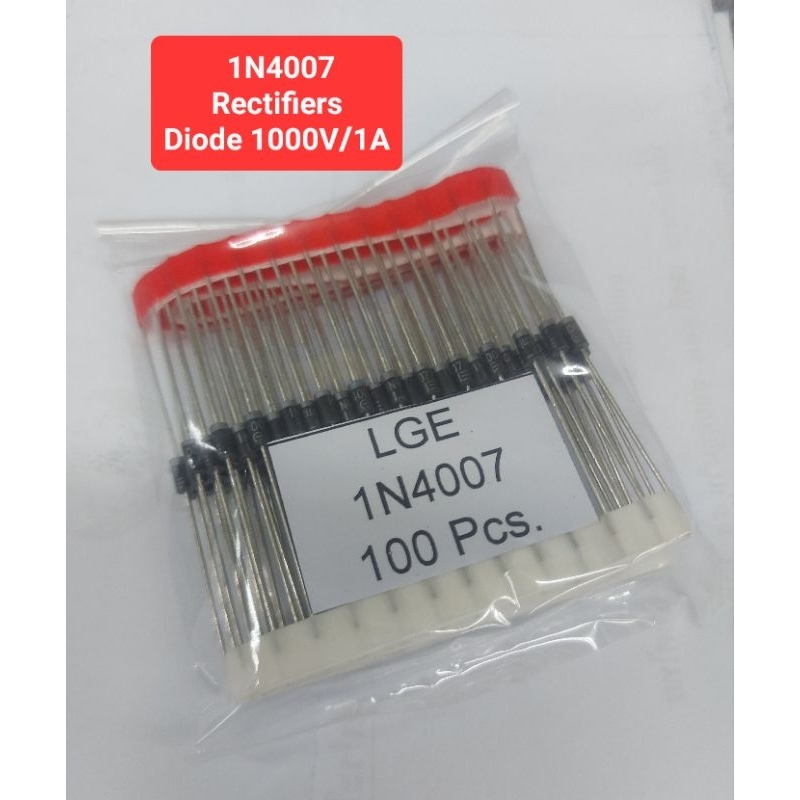1N4007 Silicon Rectifiers Diode 1000Volt/1Amp(ห่อละ 100ตัว)(ราคาห่อละ ...
