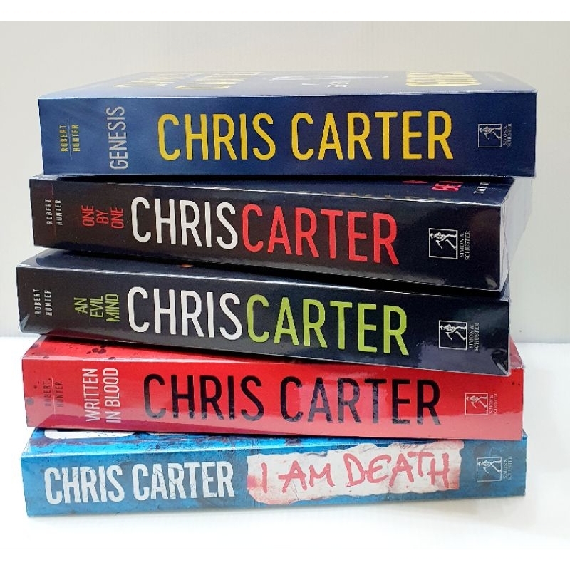 Chris Carter book (Robert Hunter Series) "I am death/One by one/An Evil ...