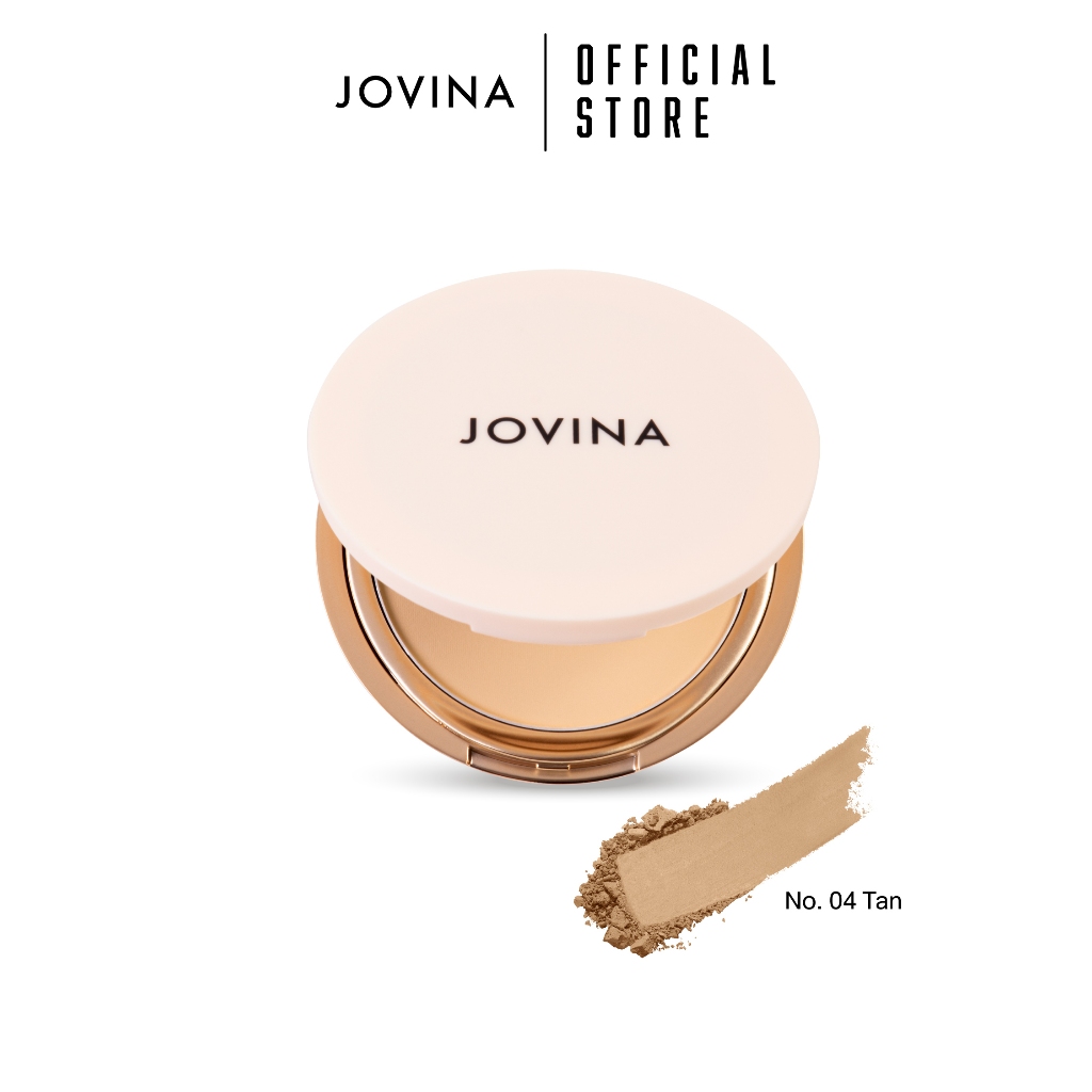 แป้งพัฟผสมรองพื้น Jovina Smooth Skin Foundation Powder SPF30 PA+++ เบลอ ...