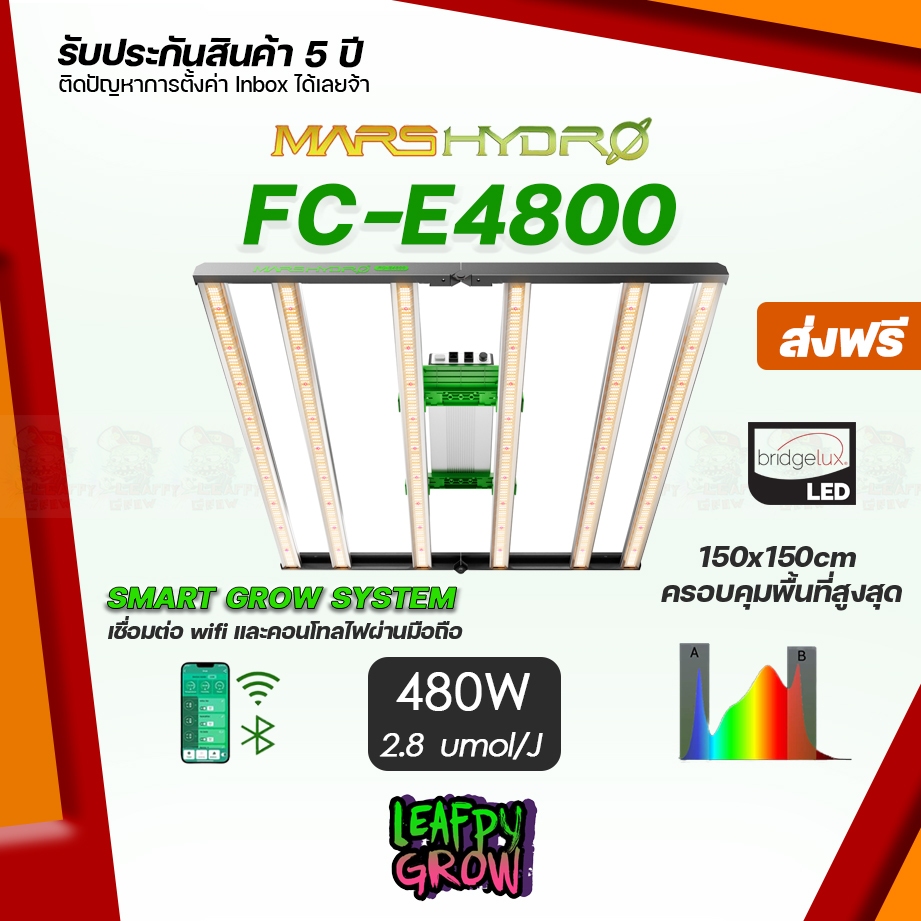 [ส่งฟรี] Model Mars Hydro FC-E4800 E-Series ไฟปลูกต้นไม้ LED Bar Light ...