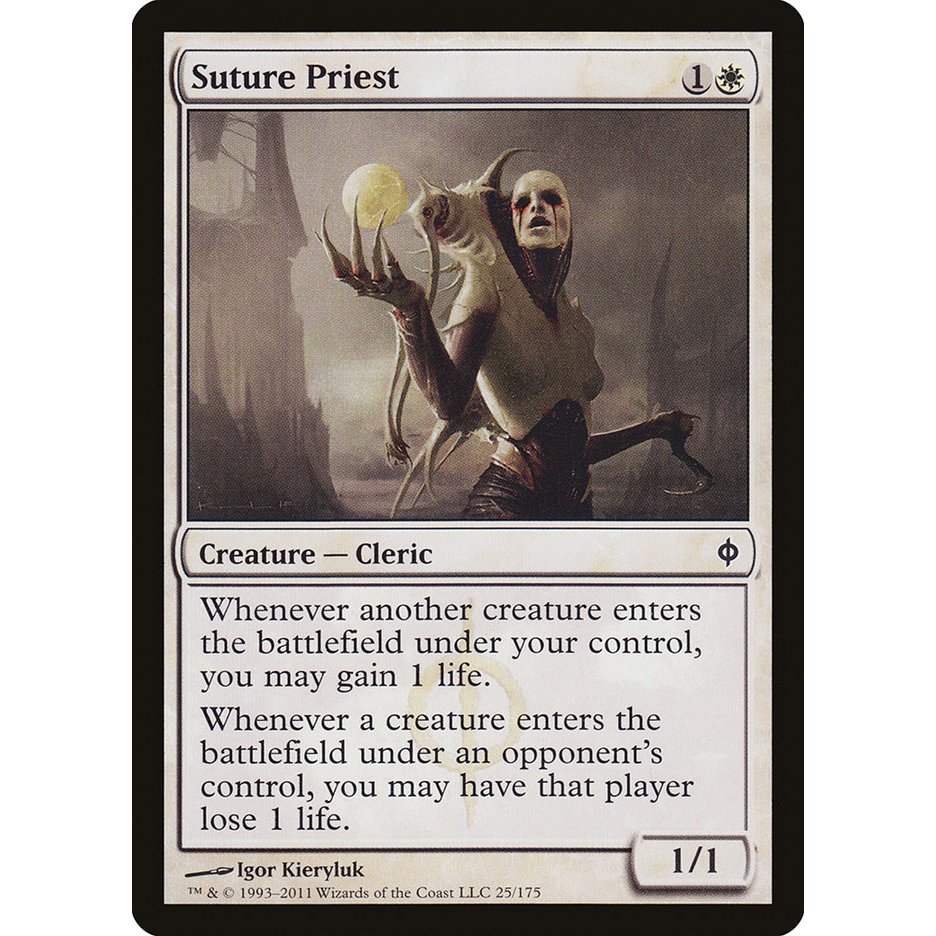 Suture Priest การ์ด Magic The Gathering ของแท้ จากชุด New Phyrexia ...
