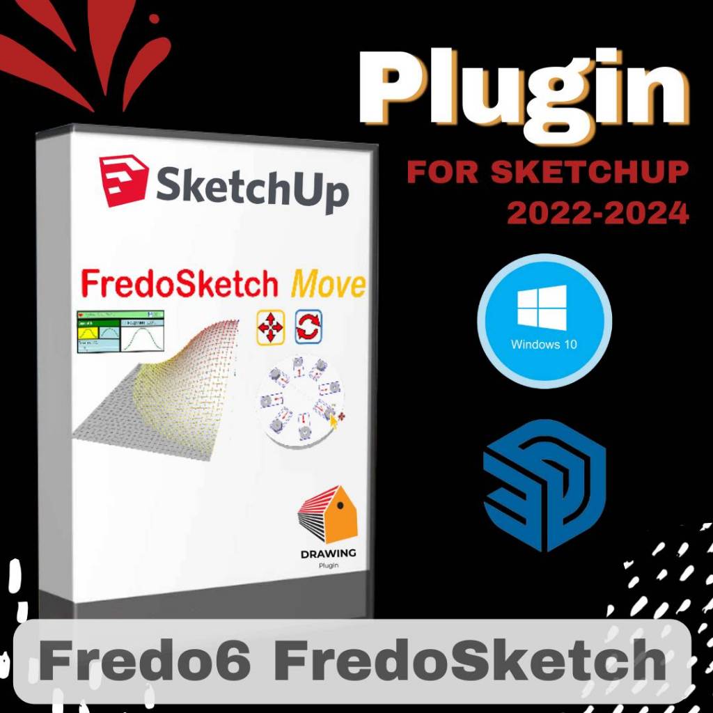 Fredo6 FredoSketch v1.2a ( ปลั๊กอิน Move , Rotate ) | Plugin for ...