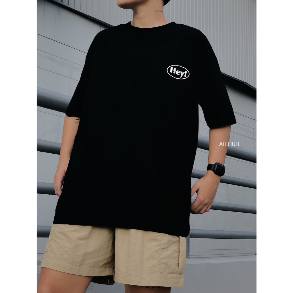 เสื้อยืด Freesize ลาย Hey | Shopee Thailand