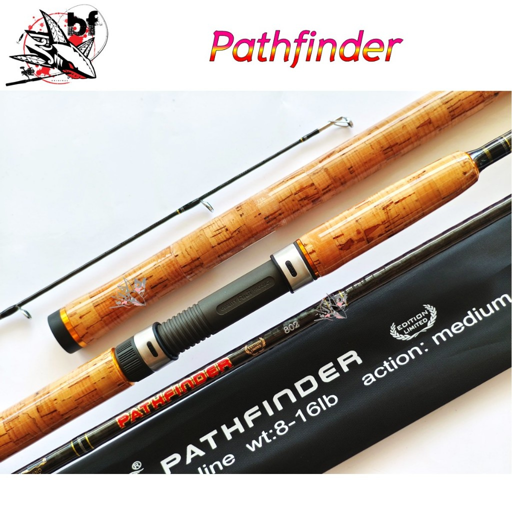 คันเบ็ด ASHINO Pathfinder คันกราไฟท์ เวท8-16 Cross Xด้ามก๊อกพันลายทั้ง ...