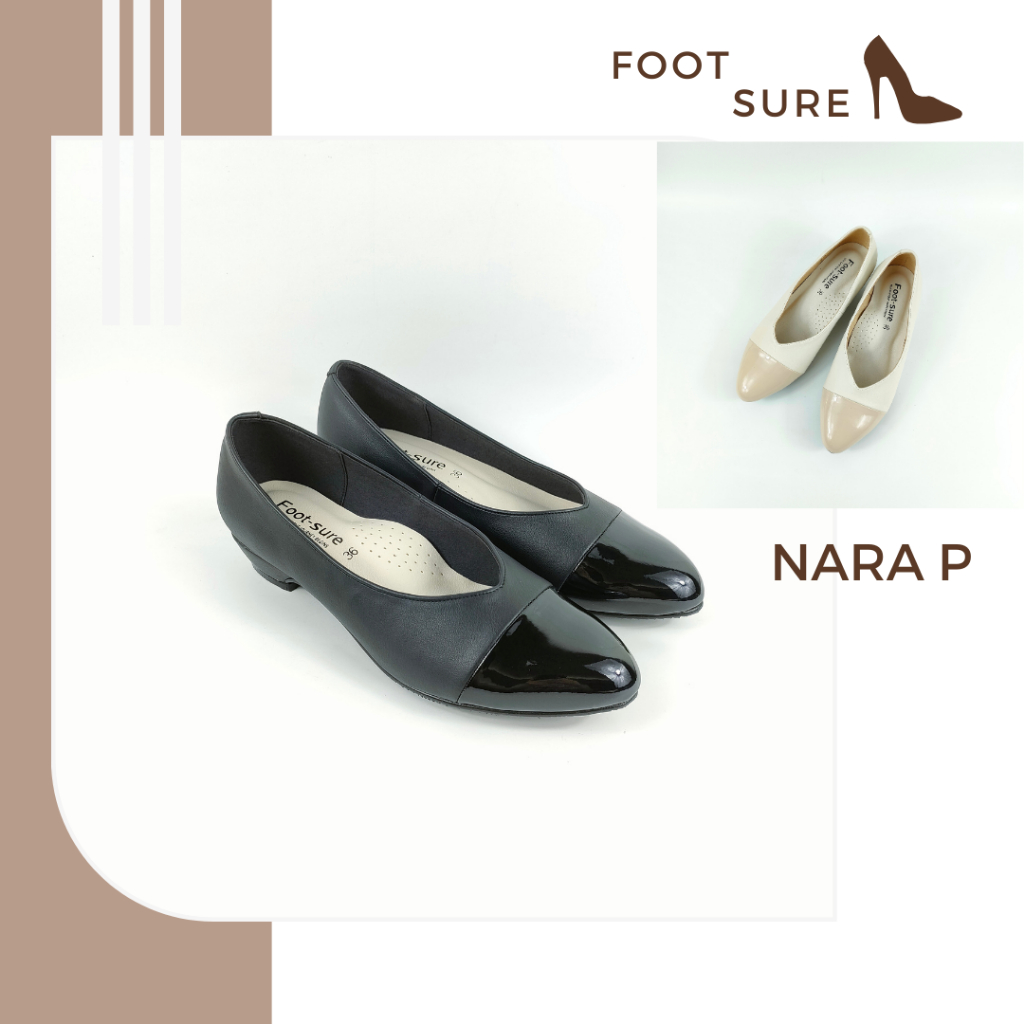 FOOTSURE รองเท้าคัทชู รุ่น NARA P ด้วยวัสดุเกรดพรีเมื่ยม สวมใส่ นุ่ม ...
