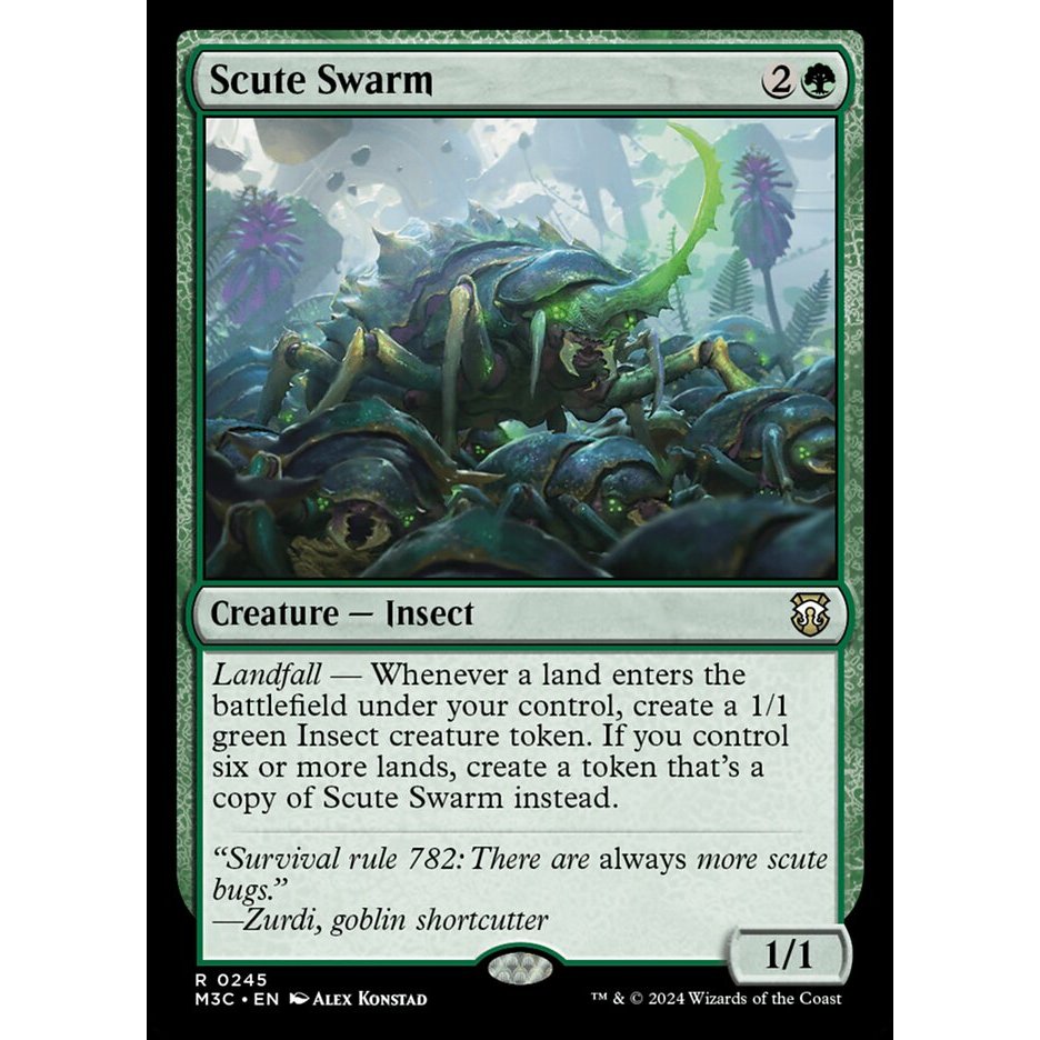 Scute Swarm การ์ด Magic The Gathering ของแท้ จากชุด Modern Horizons 3 ...