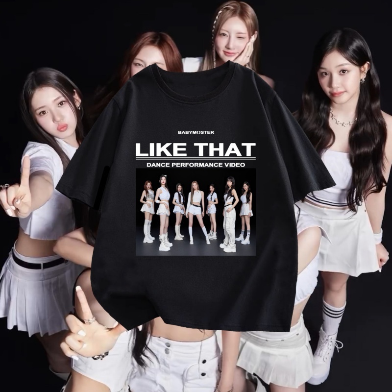 เสื้อยืด ทรงหลวม พิมพ์ลาย BABYMONSTER สไตล์เกาหลี ไซซ์ S-5XL #11 | Shopee Thailand