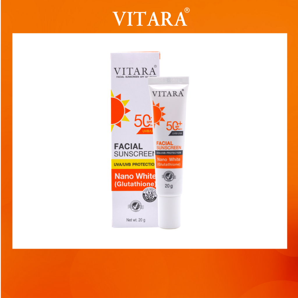 Vitara Facial Sunscreen SPF50+ PA++++ 20 g ไวทาร่า เฟเซียล ซันสกรีน เอส ...