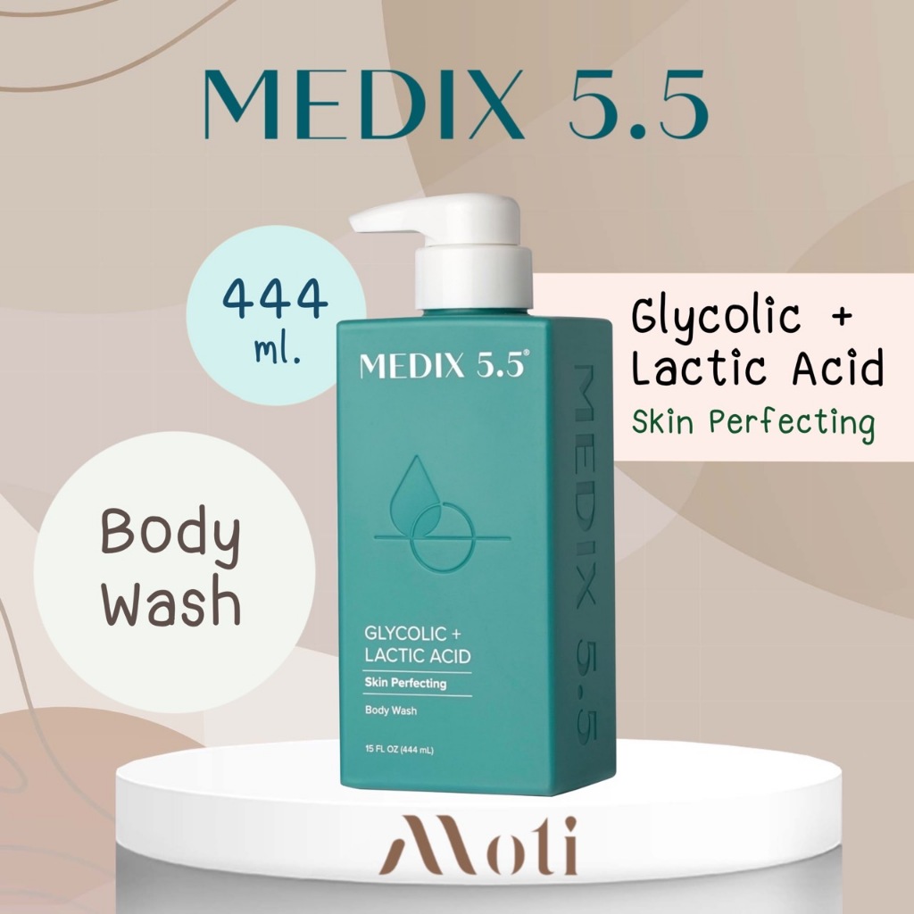 พร้อมส่ง!! Medix 5.5 Glycolic+ Lactic Acid Skin Perfecting Body Wash ...