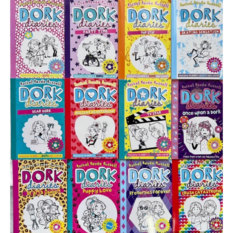 วรรณกรรมเด็ก หนังสืออ่านเล่น Dork Diaries ชุด 12 เล่ม 12 Books ...