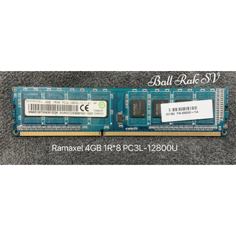 Ram Ramaxel 4GB 1R*8 PC3L-12800U | Shopee Thailand