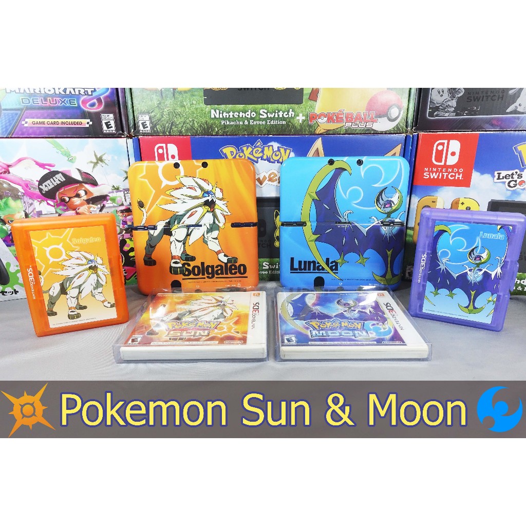 POKEMON SUN MOON GAME CASE กล่องใส่ตลับ NINTENDO 3DS | Shopee Thailand