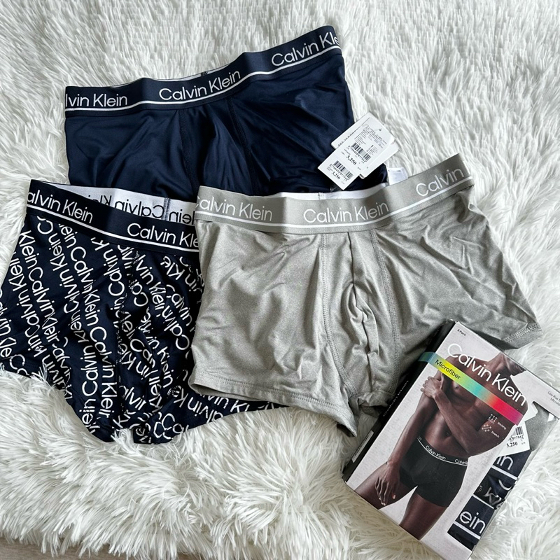 🔥 กางเกงชั้นใน Calvin klein CK |ของแท้| 1 แพค 3 ตัว ทรง Trunk | Shopee ...