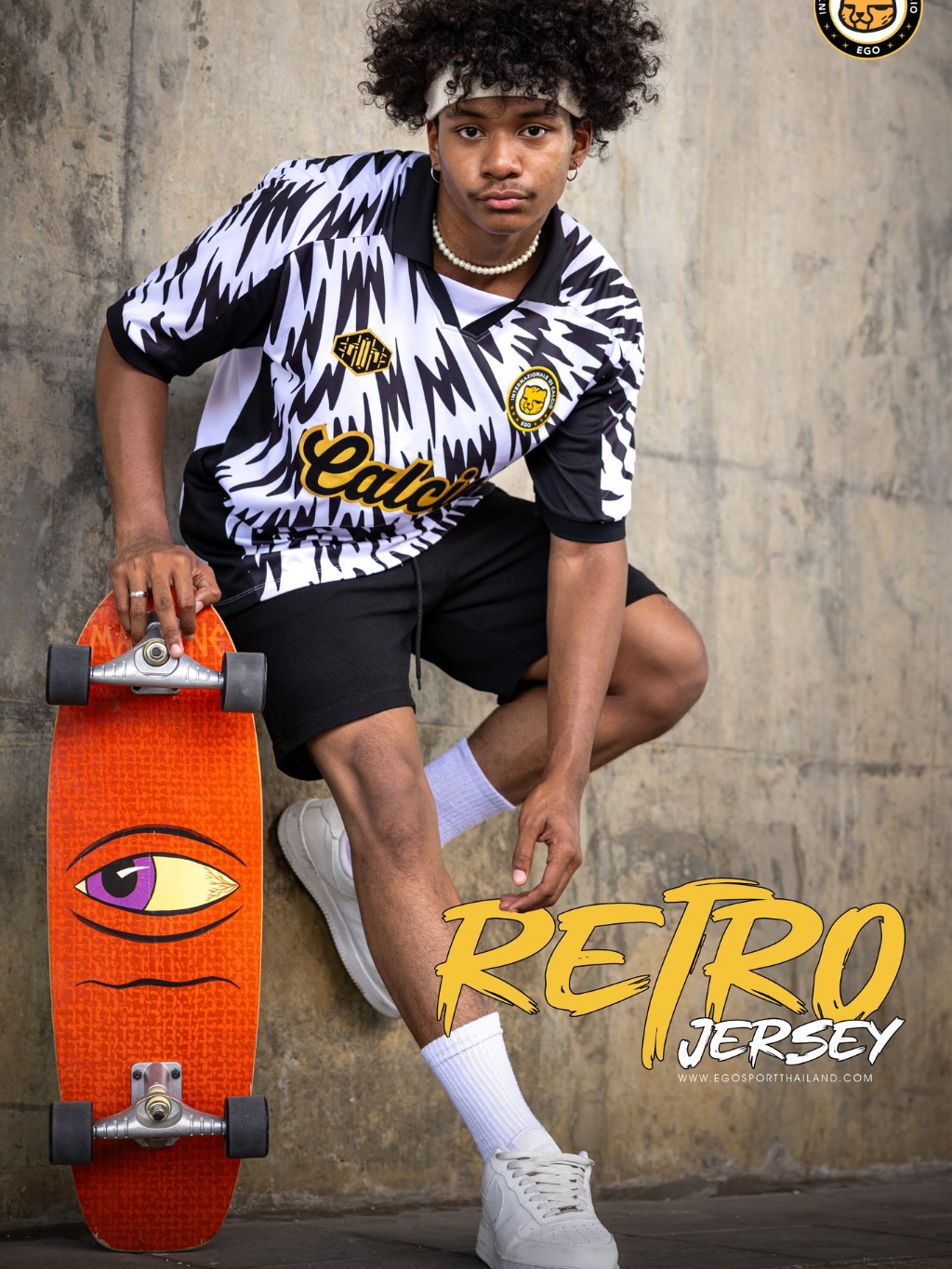 EGO SPORT RETRO JERSEY เสื้อกีฬา ทรงโอเวอร์ไซส์ Over Size ดีไซน์สวย เท่ ...