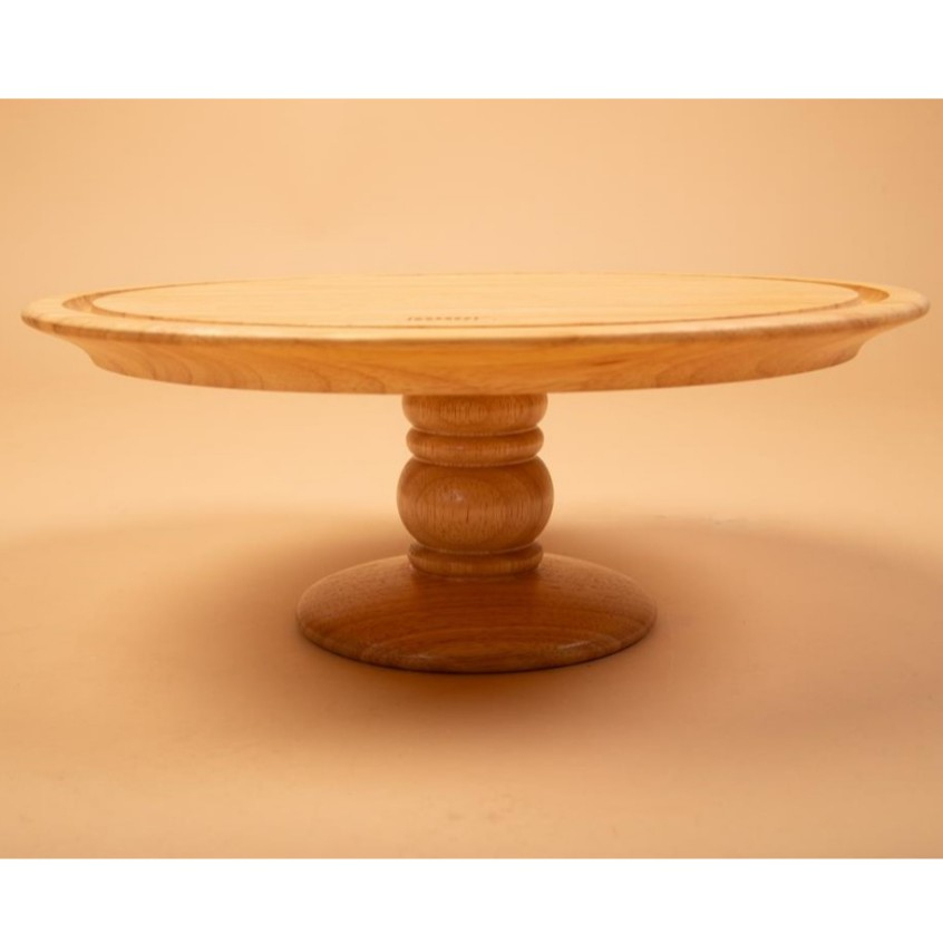 BILLI DESIGN [CAKE STAND] เเท่นไม้ยางพาราเสิร์ฟเค้ก รุ่นขาหยัก | Shopee ...