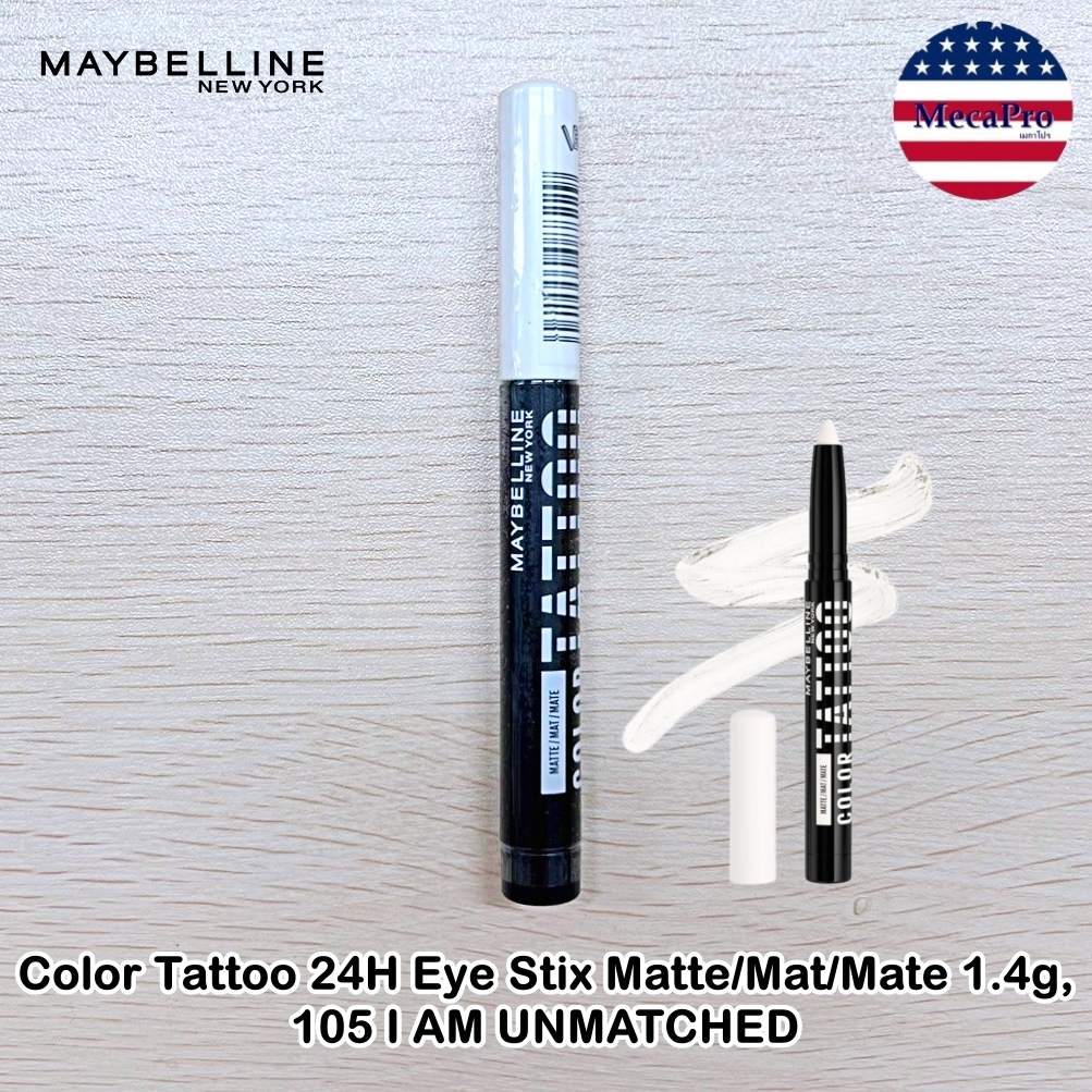 Color Tattoo 24H Eye Stix Matte/Mat/Mate 1.4g, 105 I AM UNMATCHED อายแช ...