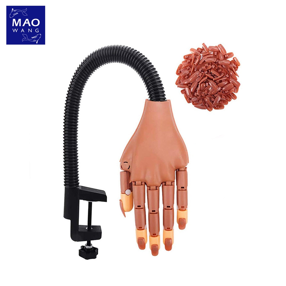 MAO Manicure practice model หุ่นมือปลอม อุปกรณ์ฝึกทำเล็บ ขยับได้ เหมาะ ...
