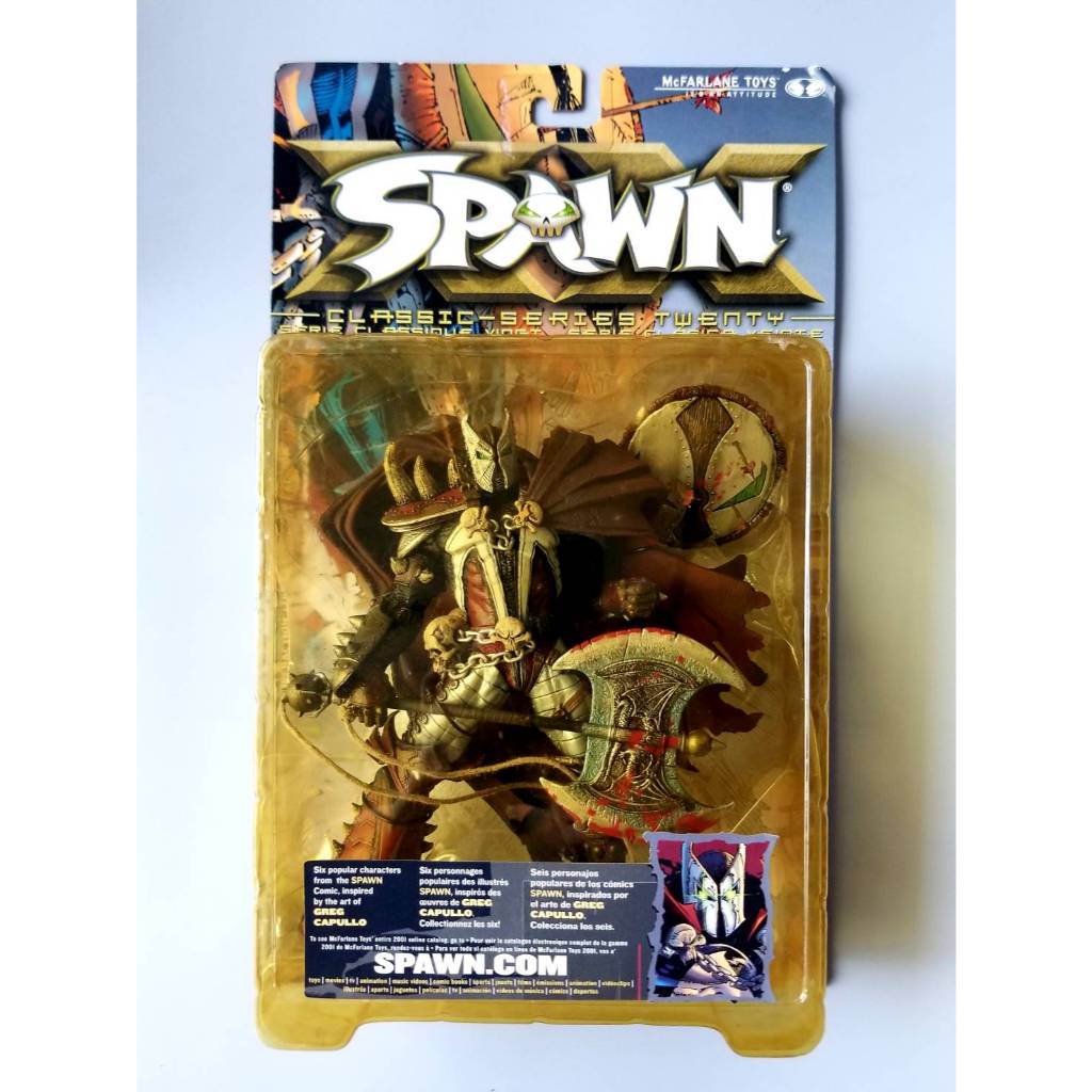 [VINTAGE RARE] McFARLANE Toy's 2001 : SPAWN SERIES 20 : MEDIEVAL SPAWN III (BLOOD Ver) ของแท้ ...