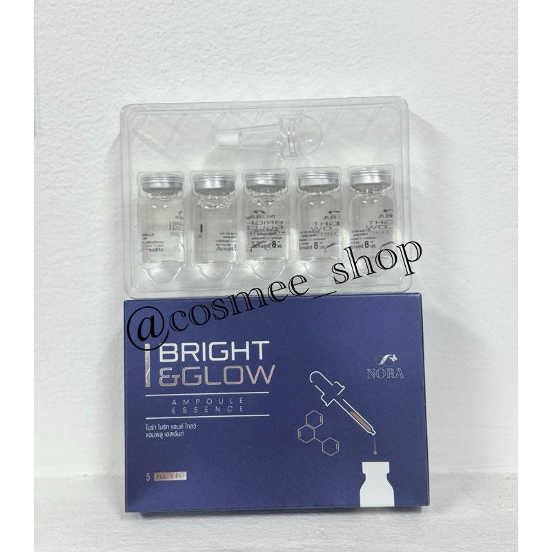 โนร่า แอมพลู เอสเซ้นท์ Nora bright&glow ampoule essence | Shopee Thailand