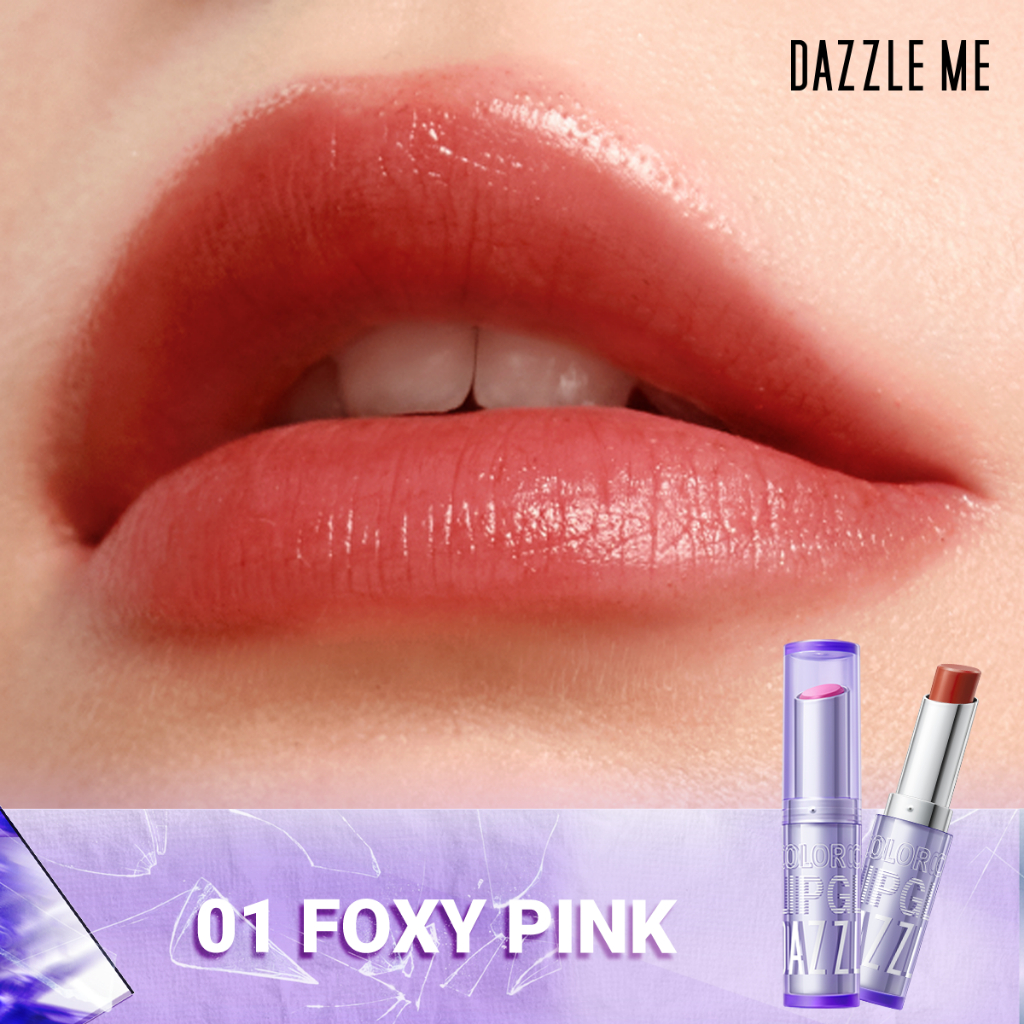 DAZZLE ME Color Chrome Lipglaze ลิปสติกเนื้อบางเบา ฉ่ำวาว เพิ่มความชุ่ม ...