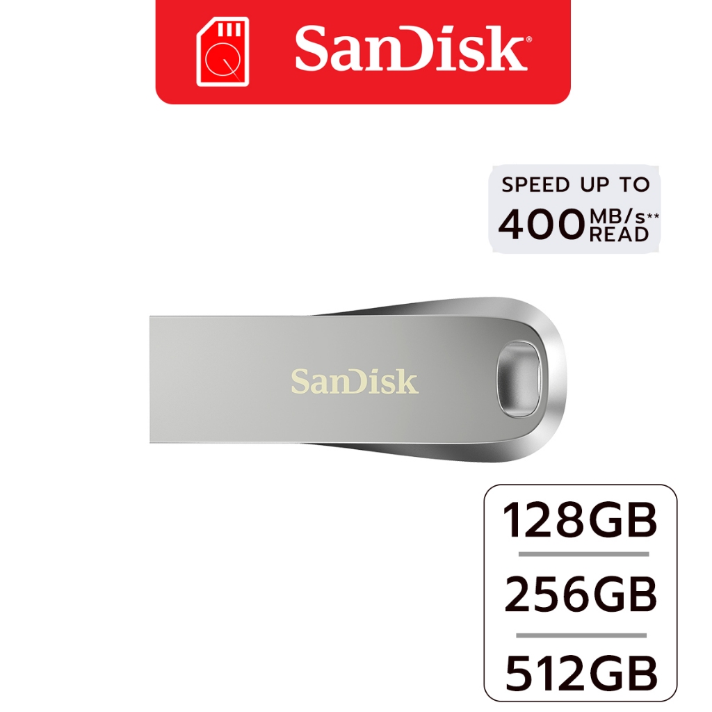SanDisk FlashDrive ULTRA LUXE USB3.2 128GB 256GB 512G ความเร็ว 400 MB/s ...