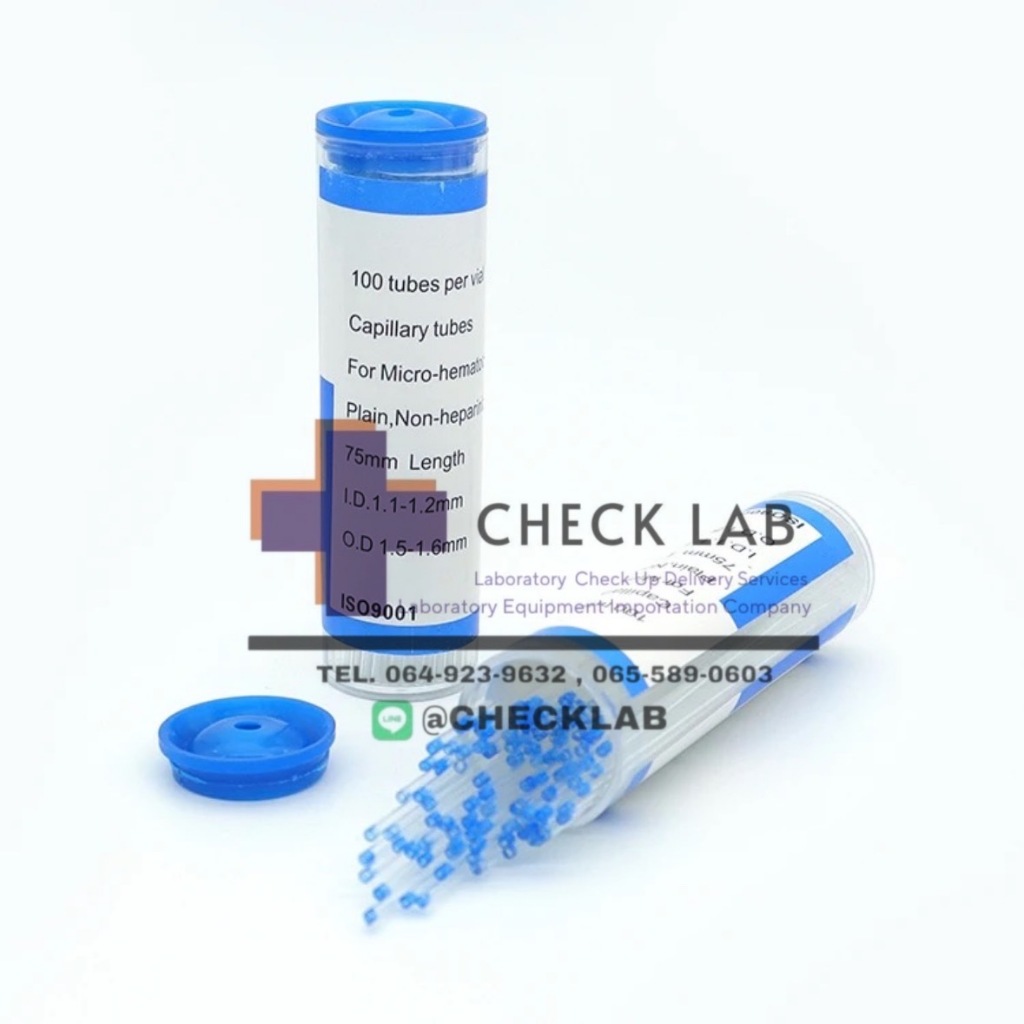 Capillary Tube หลอดเก็บเลือด Blue (100ชิ้น/หลอด) | Shopee Thailand