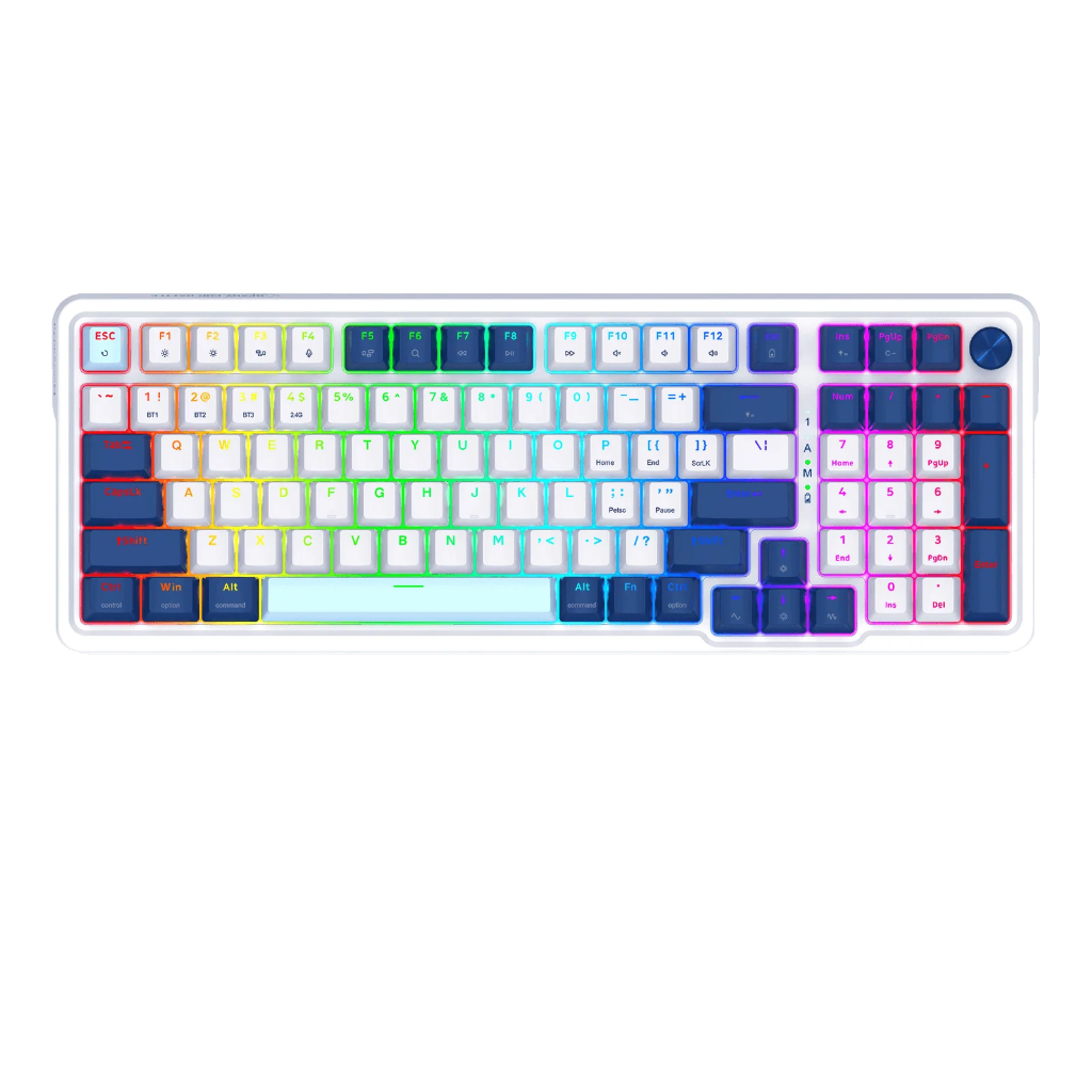 Redragon K686 ELSA PRO 98% Wireless Gasket RGB Gaming Keyboard, 3-Modes ...