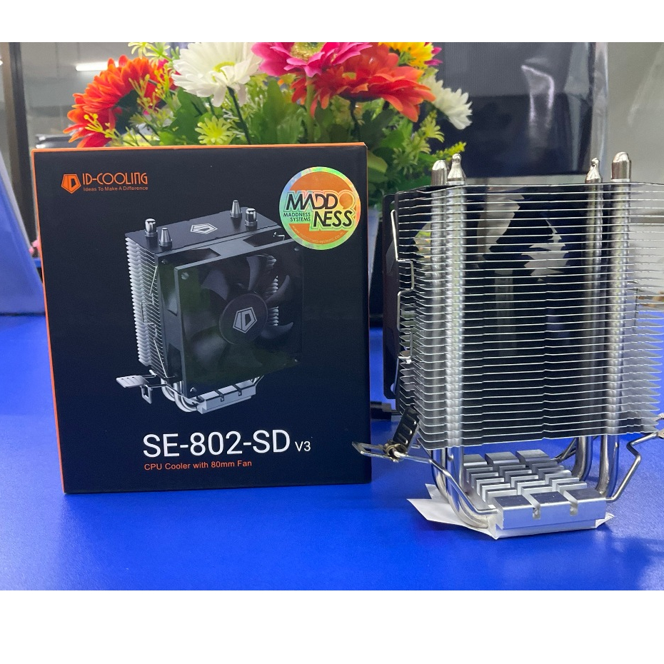 ID COOLING SE-802-SD CPU AIR COOLER พัดลมซีพียู (Support Intel 1700, AMD AM4) ประกัน 1 ปี ...