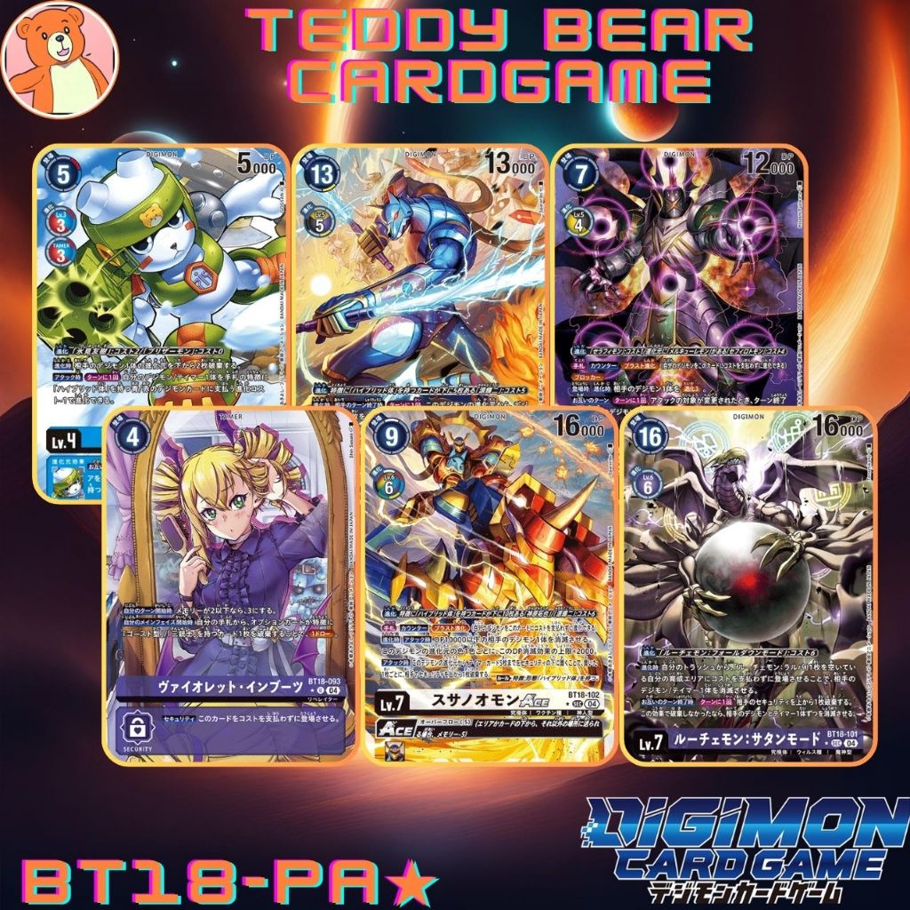 Digimon Card Game BT18: Elemental Successor Single Card (PA★) | Shopee Thailand