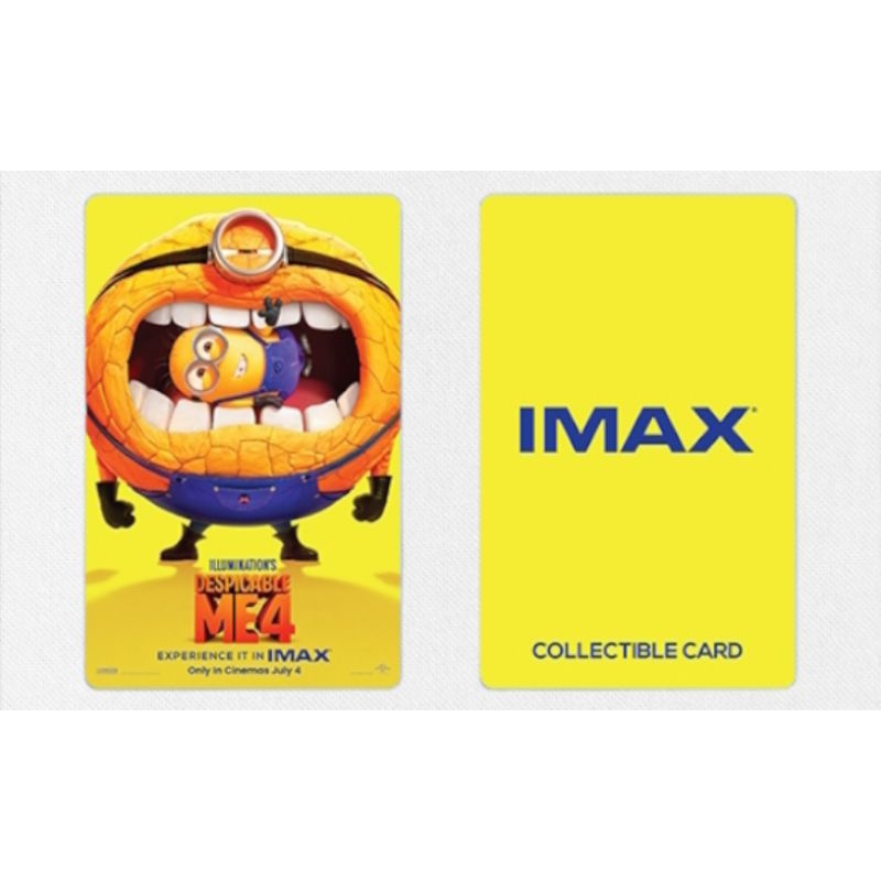 บัตรสะสม บัตรแข็ง IMAX Collectible Card Despicable Me 4 มิสเตอร์แสบ ...