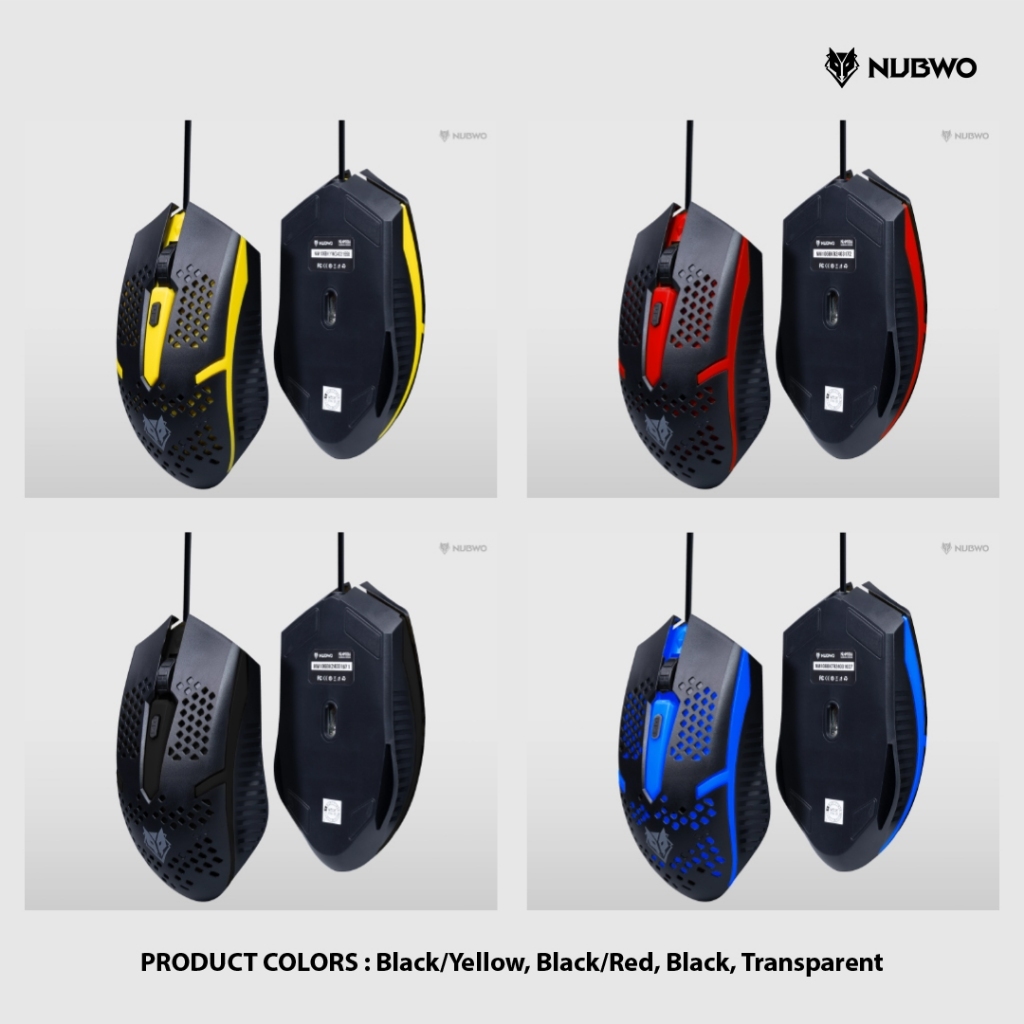 Mouse NUBWO NM-106 เมาส์เกมมิ่งแบบสาย usb มีทั้งหมด4สี ปรับ DPI ได้ถึง ...