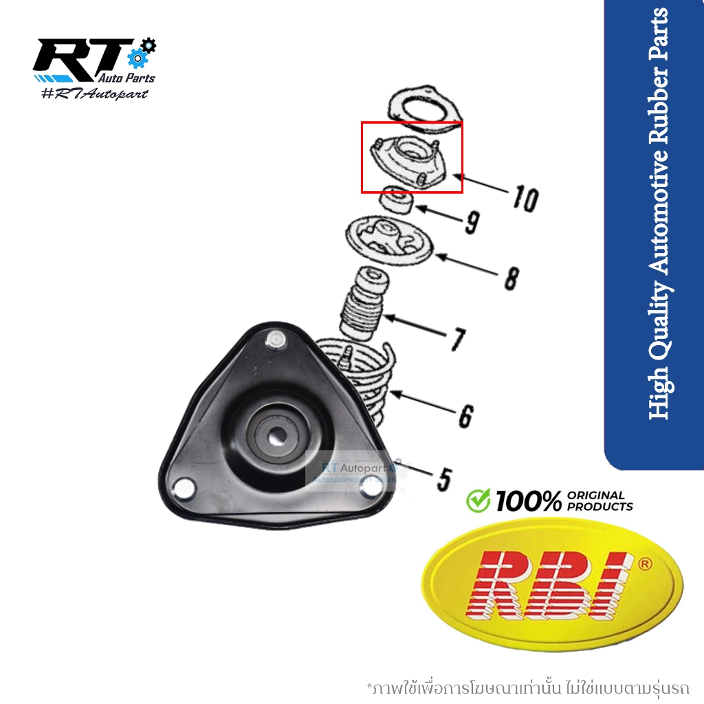 RBI เบ้าโช้คหน้า Mitsubishi Cedia New Lancer ปี01-09 Ecar CK5 | เบ้า ...