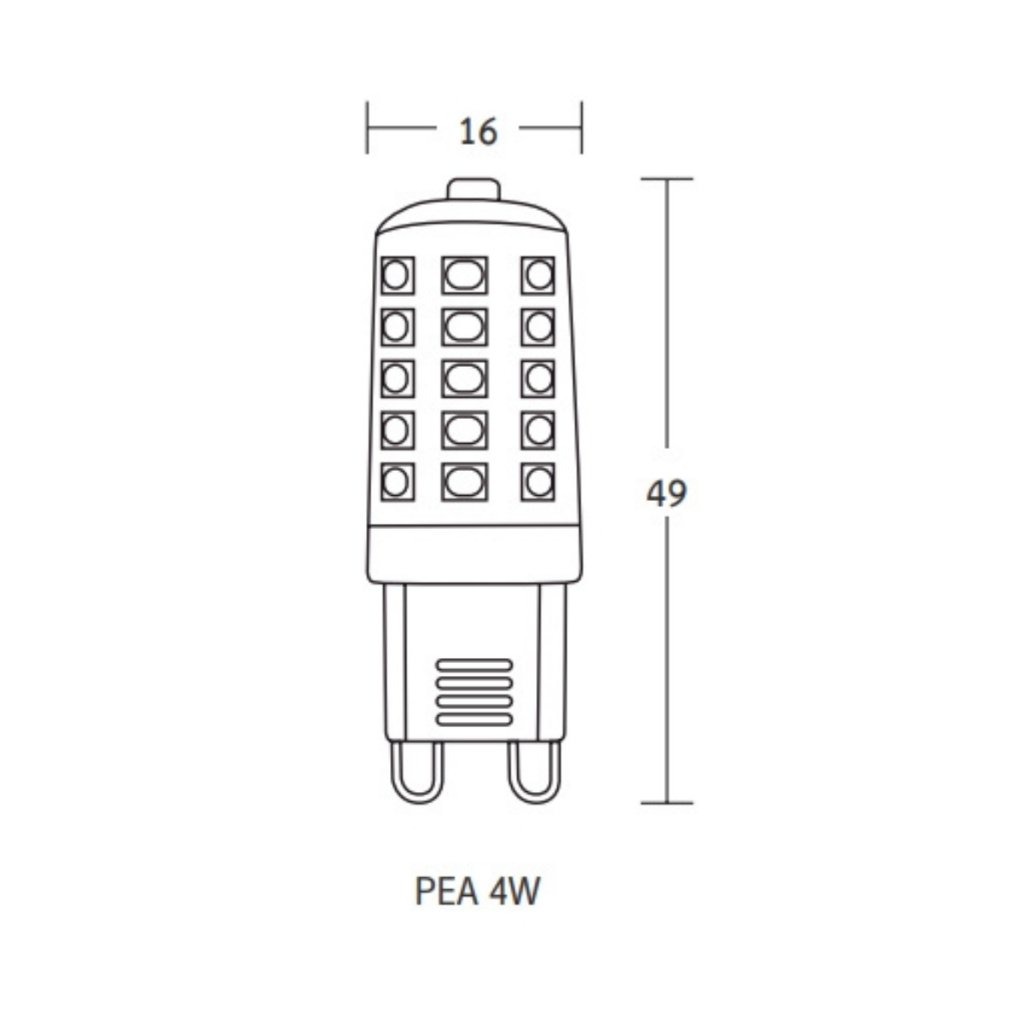 BEC หลอดไฟ LED 4W รุ่น PEA | Nine Lighting