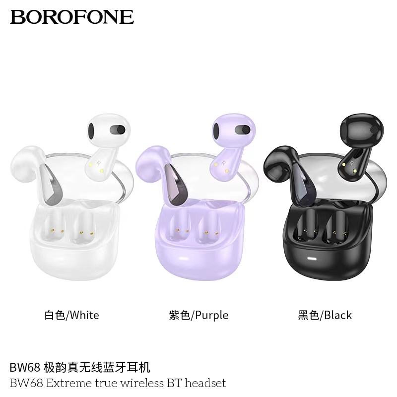 BOROFONE BW68 ชุดหูฟังบลูทูธไร้สาย Extreme ture wireless BT headset ตัด ...