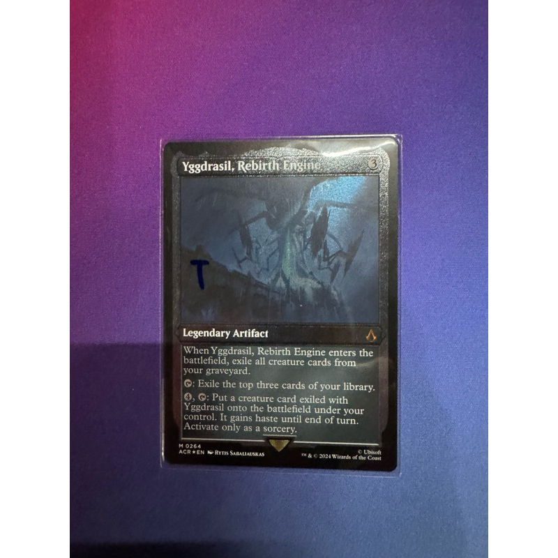 Mtg Universes Beyond Assassins Creed Variants Foil Yggdrasil